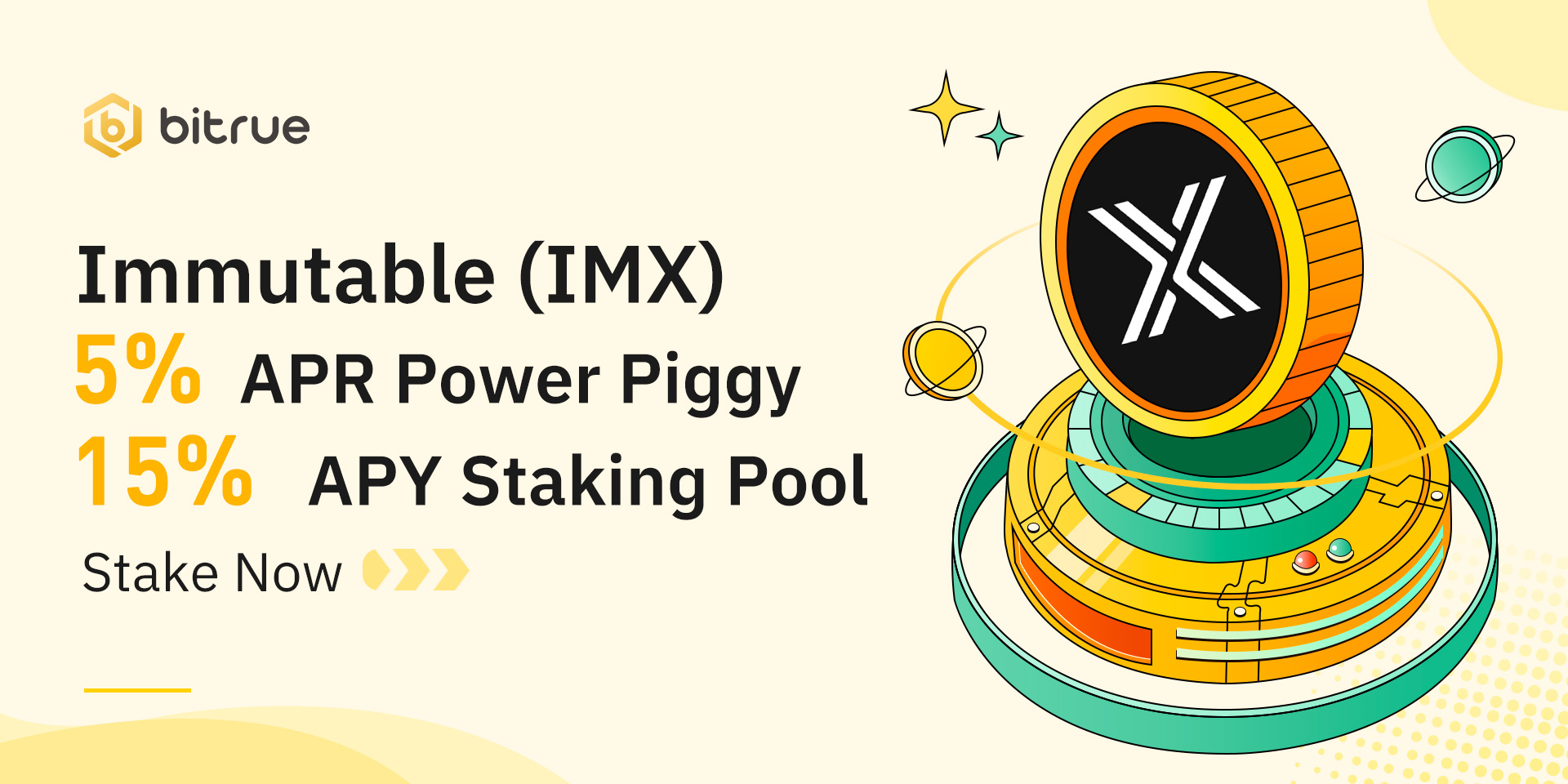 IMMUTABLE (IMX) STAKING: Earn Up to 15% APY – Bitrue FAQ