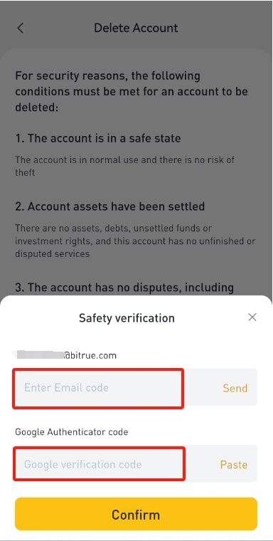 Guidance To Delete Bitrue account – Bitrue FAQ
