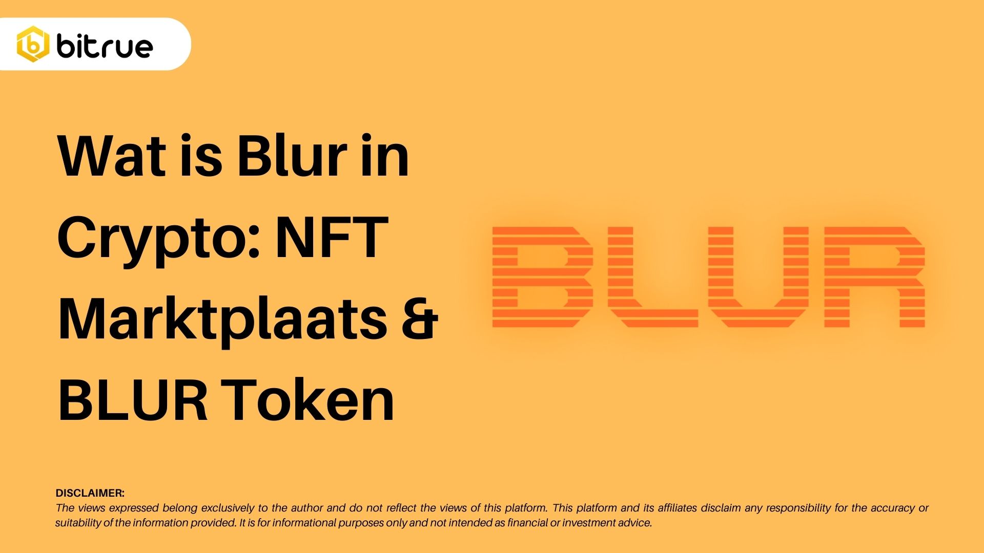 Wat is Blur in Crypto: NFT Marktplaats & BLUR Token – Bitrue FAQ