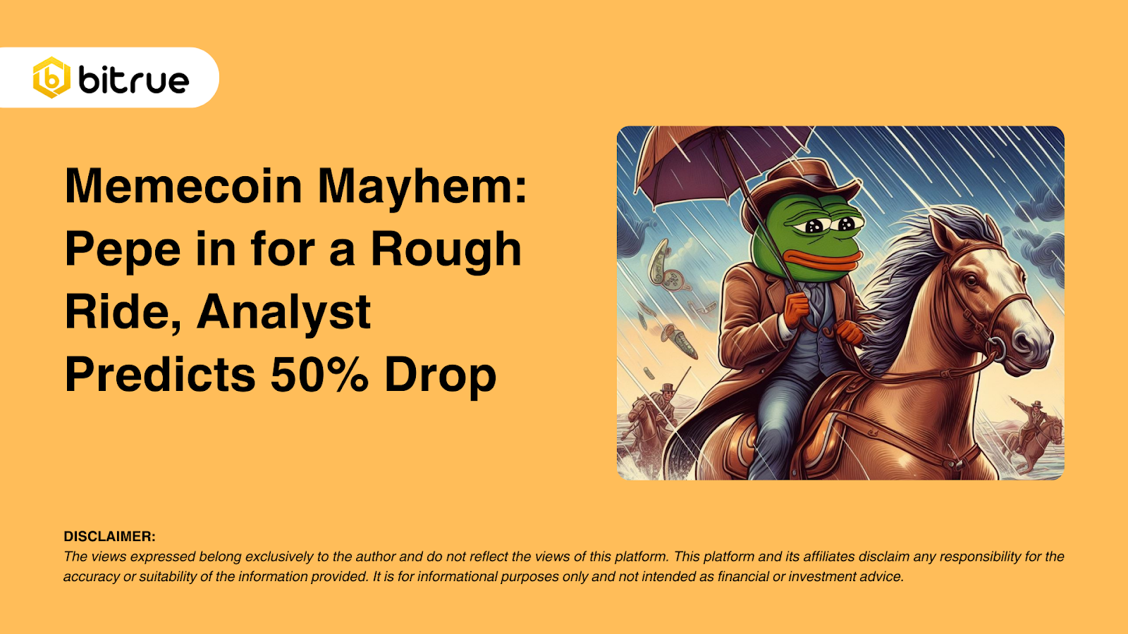 Memecoin Mayhem: Pepe in for a Rough Ride, Analyst Predicts 50% Drop ...