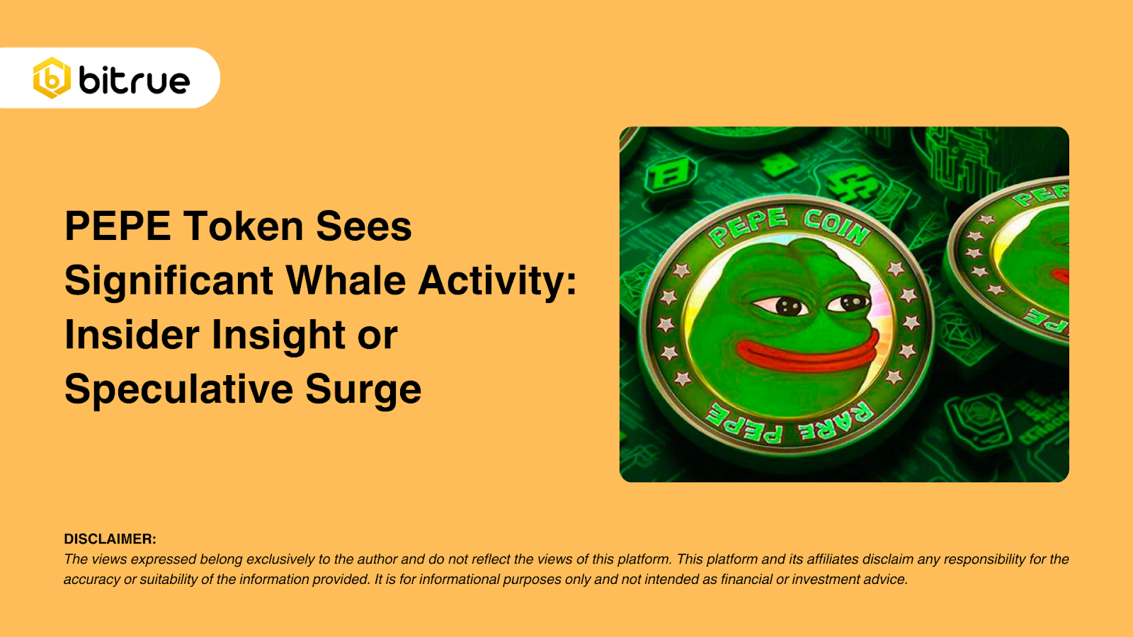 PEPE Token Sees Significant Whale Activity: Insider Insight or Speculative Surge? – Bitrue FAQ