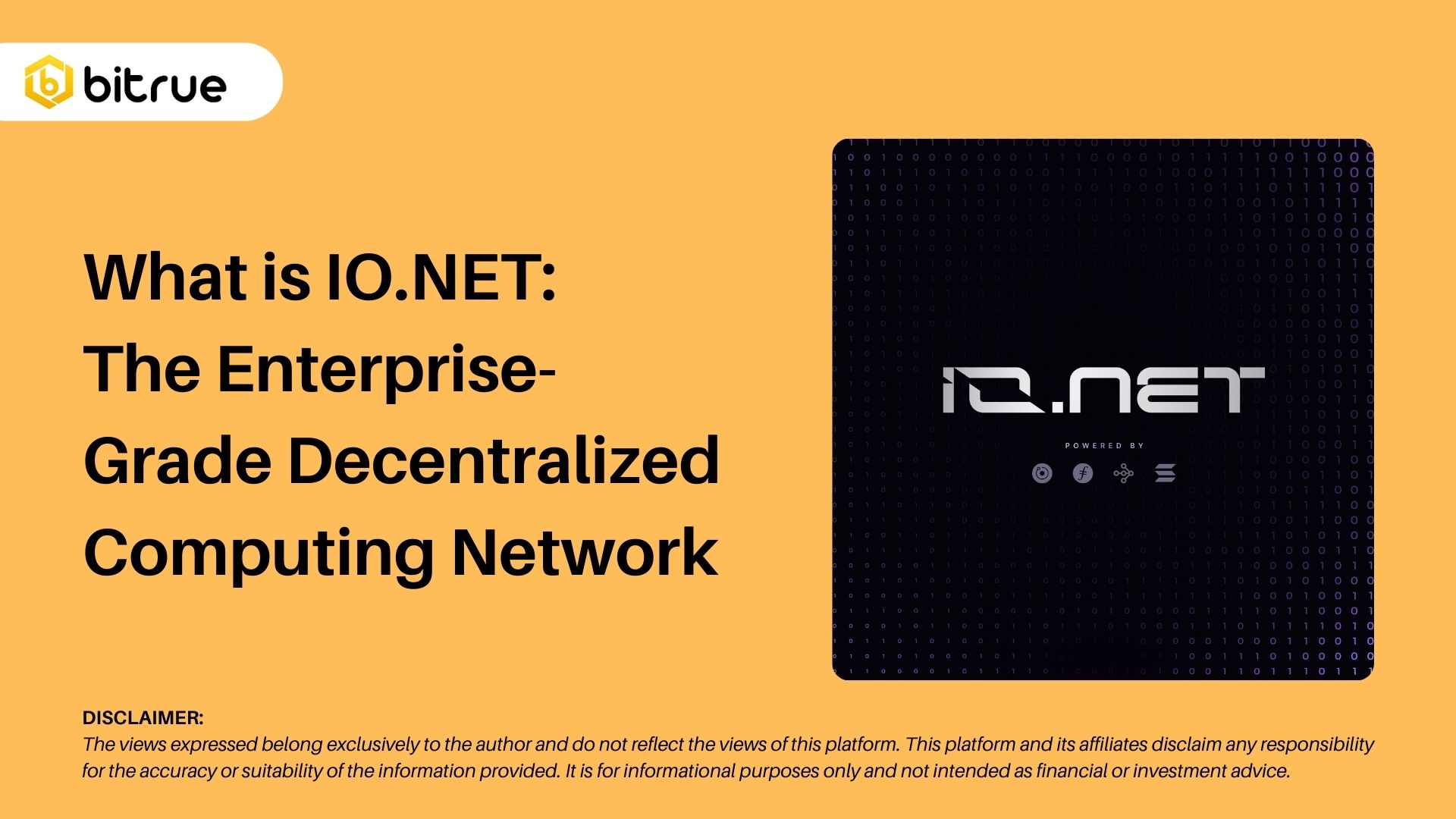 What is IO.NET: The Enterprise-Grade Decentralized Computing Network – Bitrue FAQ