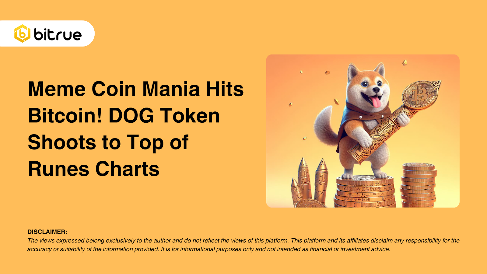 Meme Coin Mania Treft Bitcoin: DOG Token Schiet naar de Top van de ...