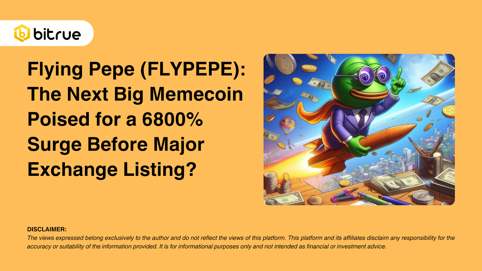 Is Flying Pepe (FLYPEPE) the Next Big Memecoin Poised for a 6,800% ...