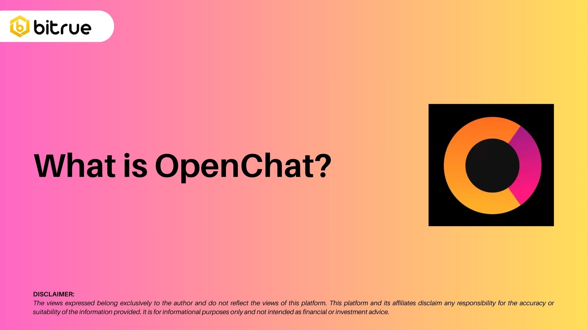 What is OpenChat? New Chat Application on ICP – Bitrue FAQ
