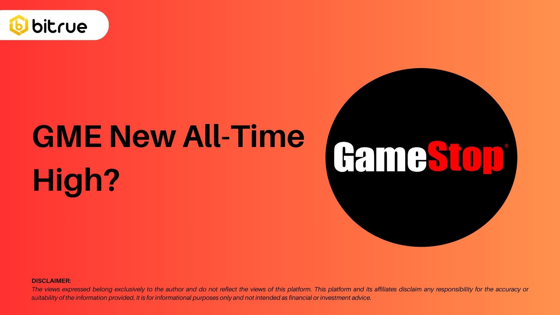 Can the GME Token Reach a New All-Time High? – Bitrue FAQ