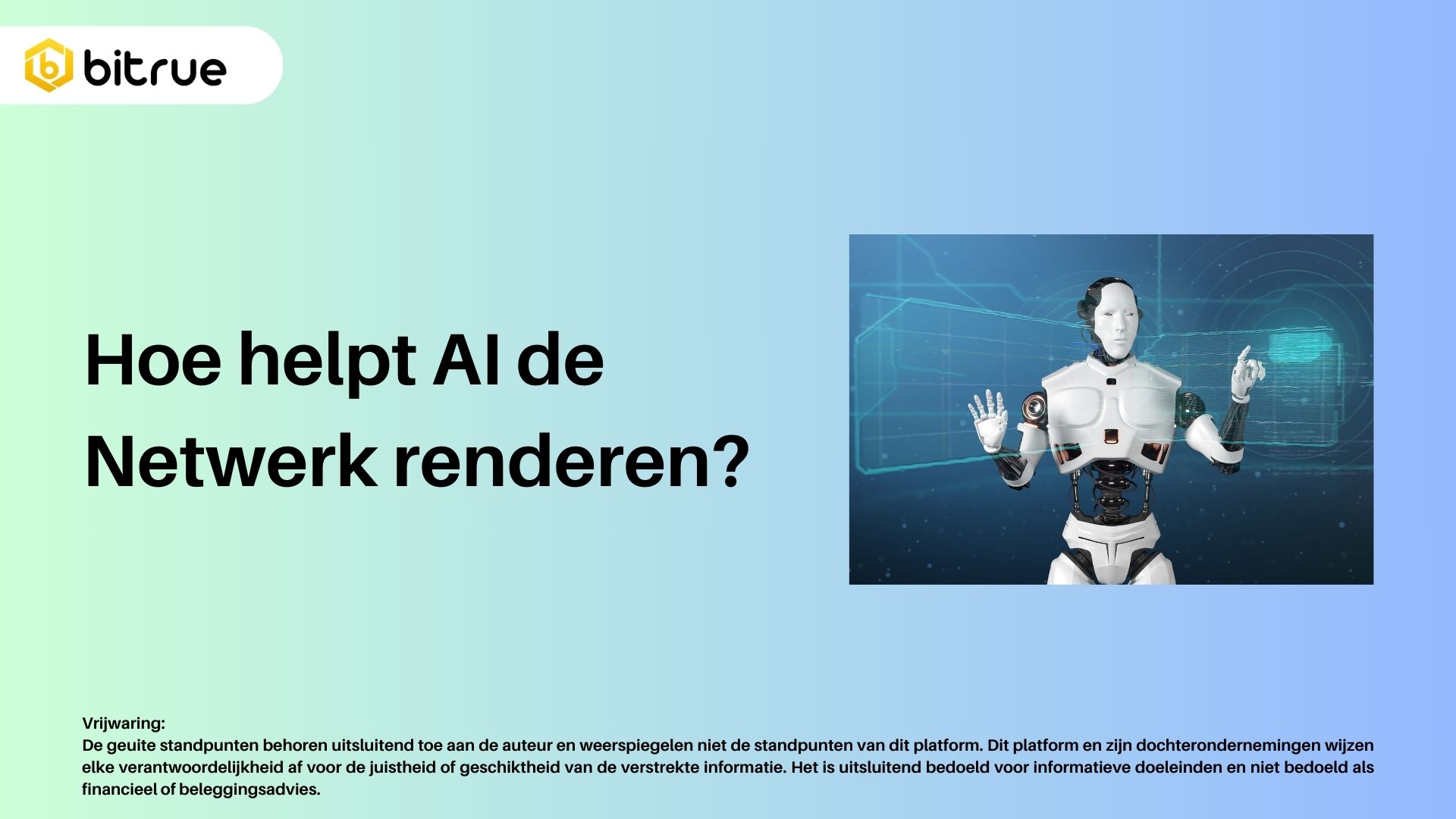 Hoe AI Het Render Netwerk Kan Helpen – Bitrue FAQ