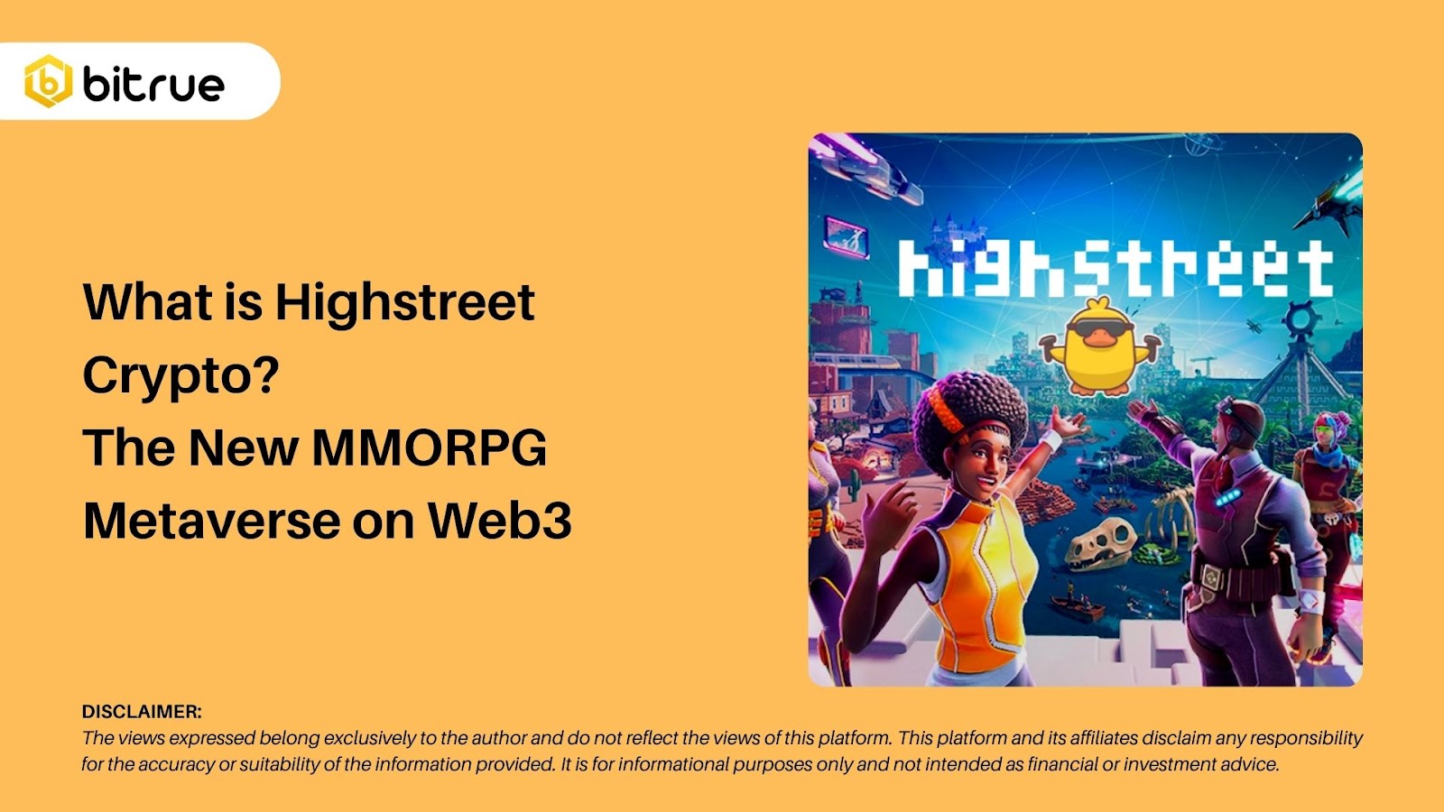 What is Highstreet Crypto? The New MMORPG Metaverse on Web3 – Bitrue FAQ