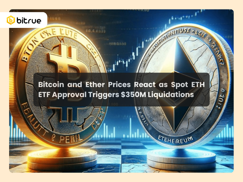 Bitcoin- en Ether-prijzen reageren als goedkeuring van spot ETH ETF liquidaties van $ 350 ...