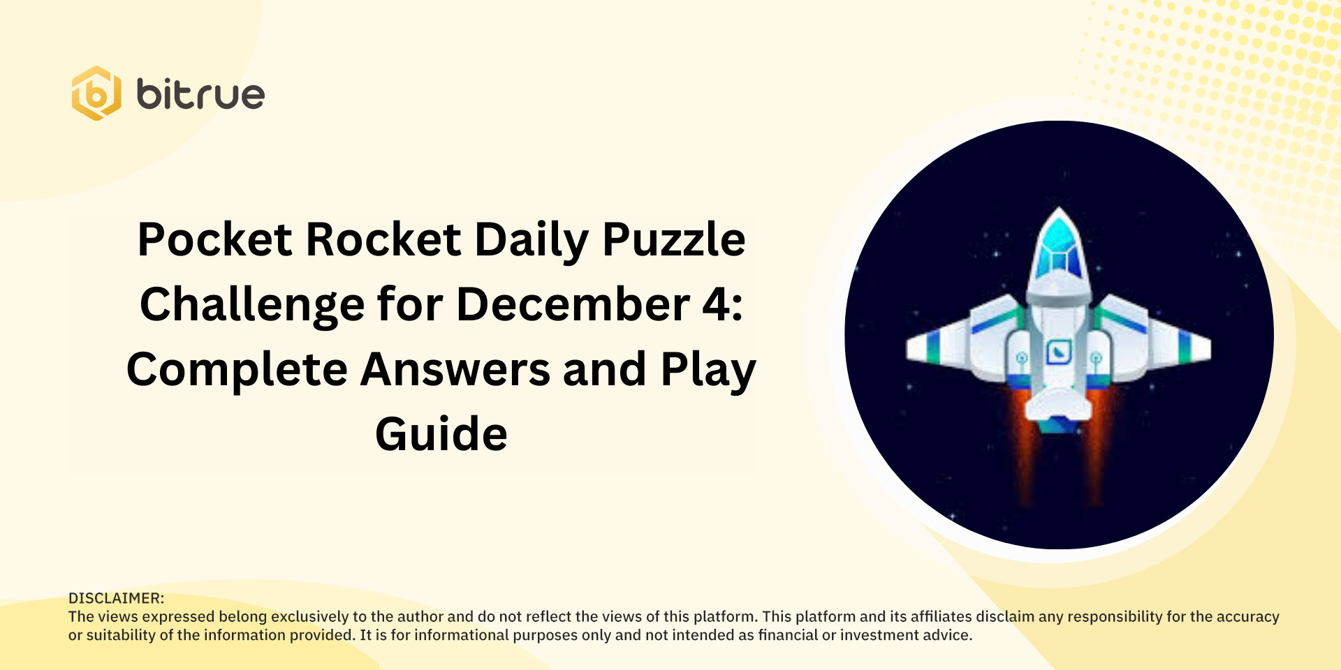 Pocket Rocket Daily Puzzle Challenge for December 4: Complete Answers ...