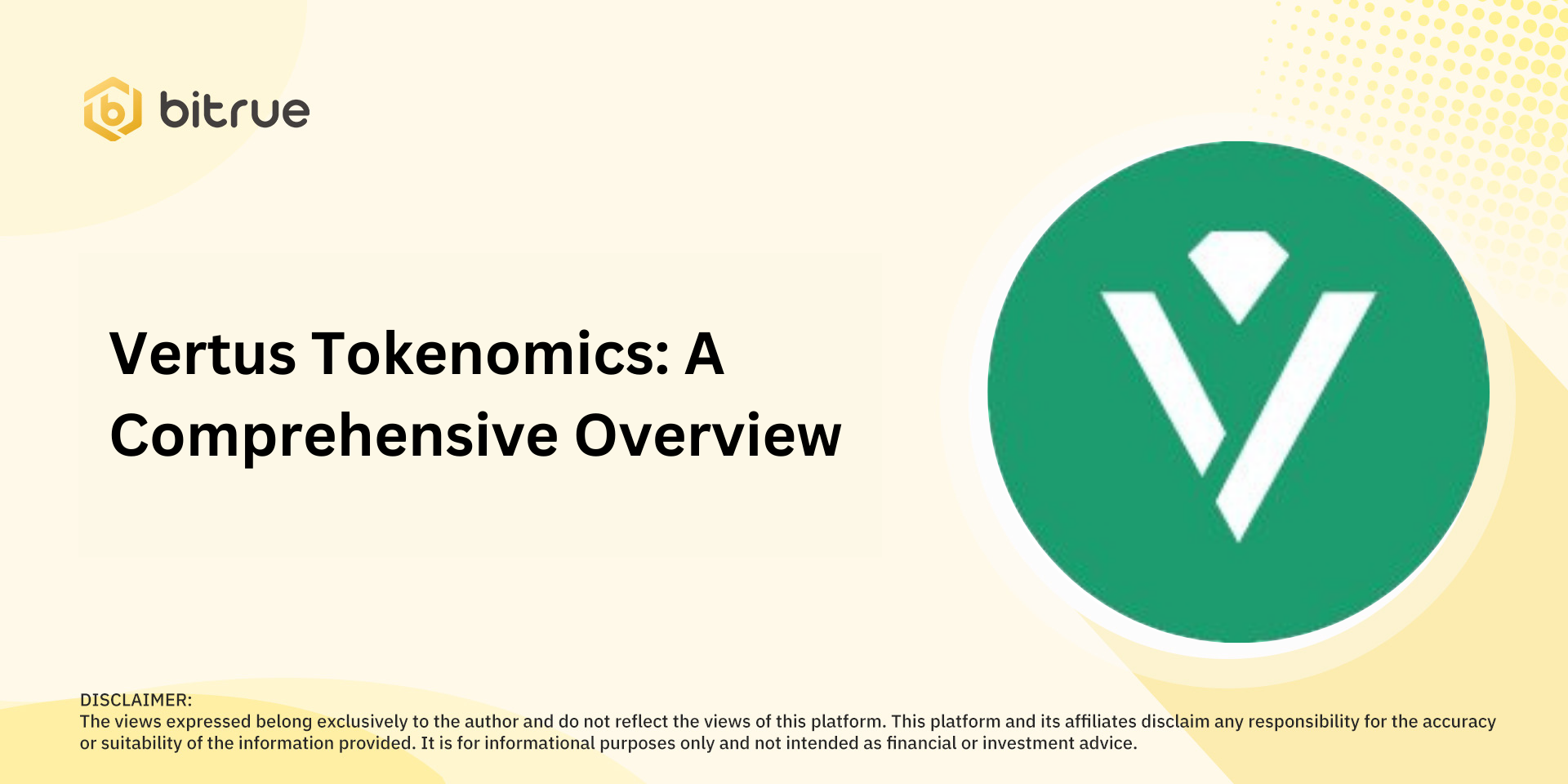 Vertus Tokenomics: A Comprehensive Overview – Bitrue FAQ
