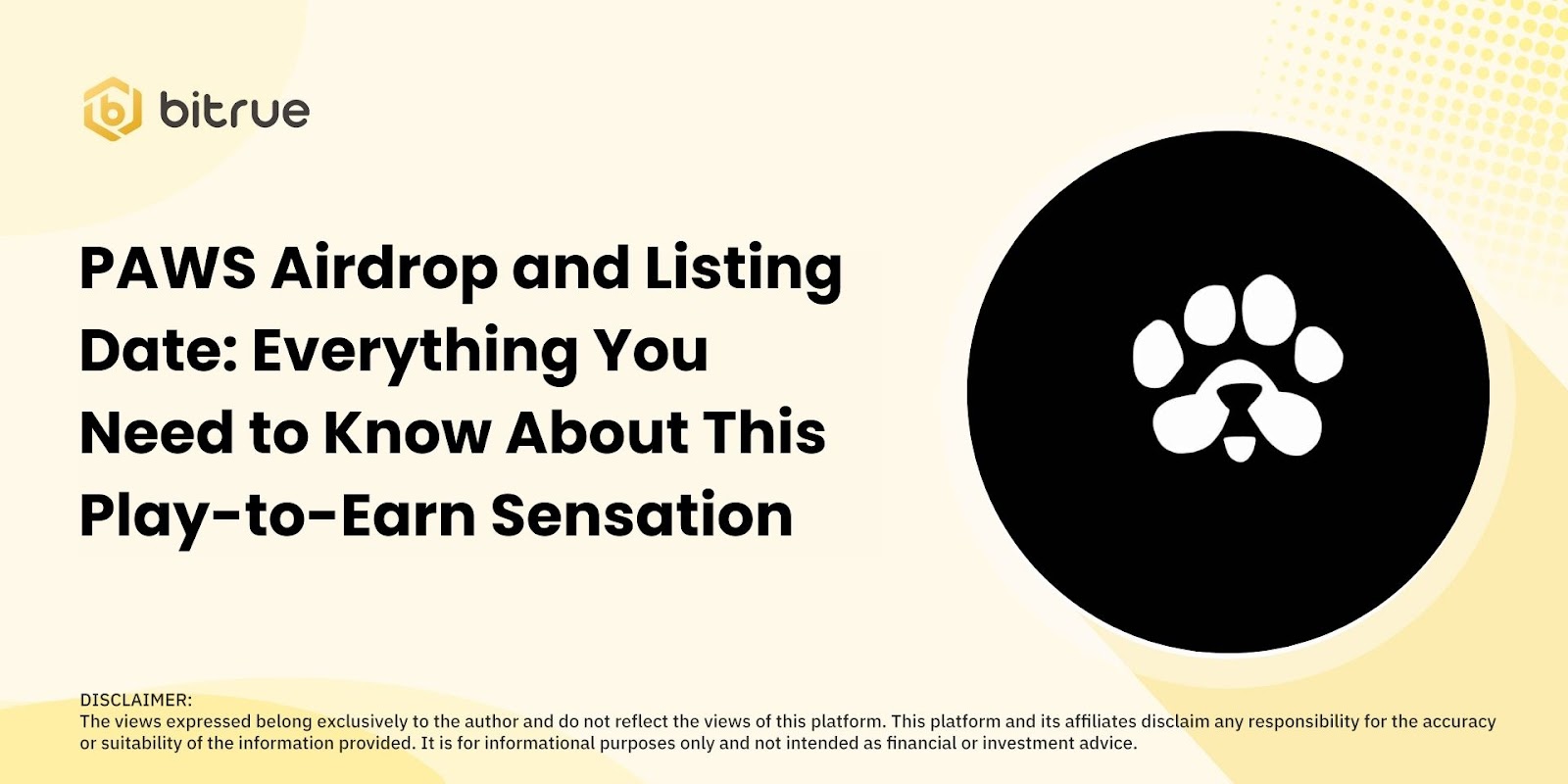PAWS Airdrop and Listing Date: Everything You Need to Know About This ...