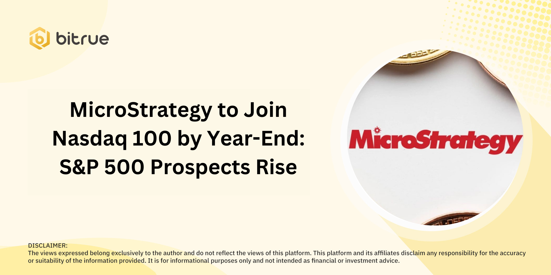 MicroStrategy to Join Nasdaq 100 by Year-End: S&P 500 Prospects Rise ...