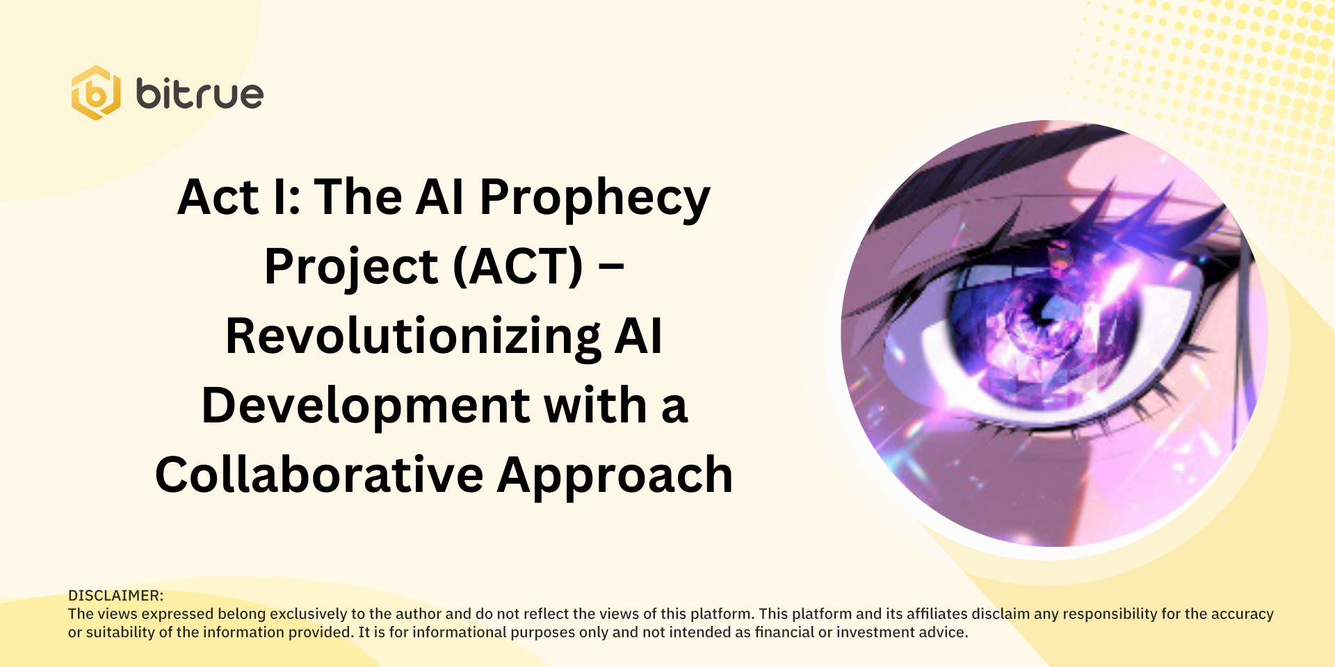 Act I: The AI Prophecy Project (ACT) – Revolutionizing AI Development ...