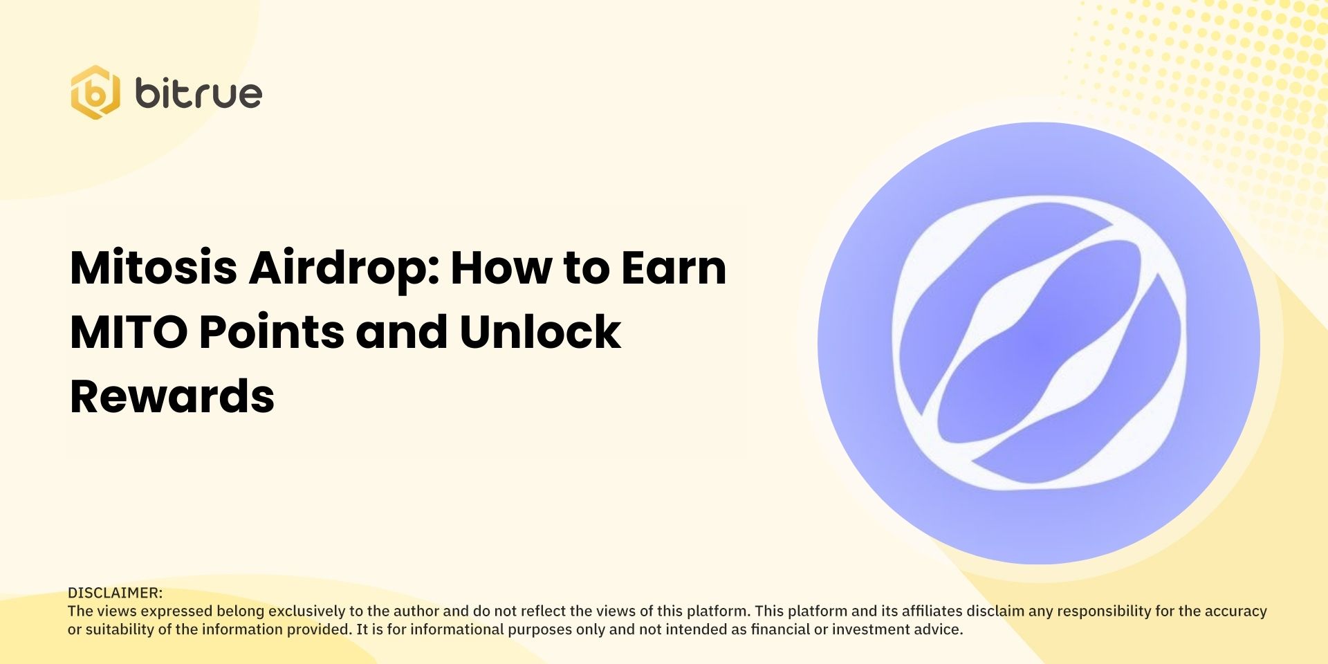 Mitosis Airdrop: How to Earn MITO Points and Unlock Rewards – Bitrue FAQ