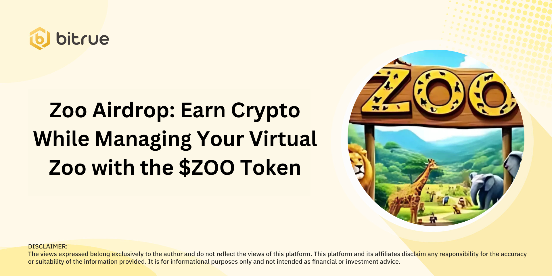 Zoo Airdrop: Earn Crypto While Managing Your Virtual Zoo with the $ZOO ...