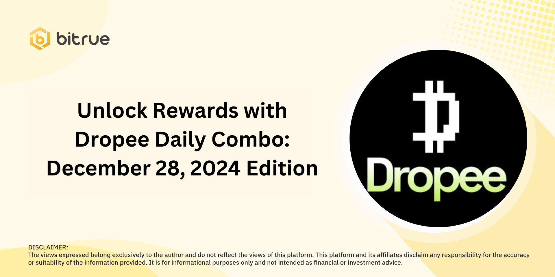 Unlock Rewards with Dropee Daily Combo: December 28, 2024 Edition ...