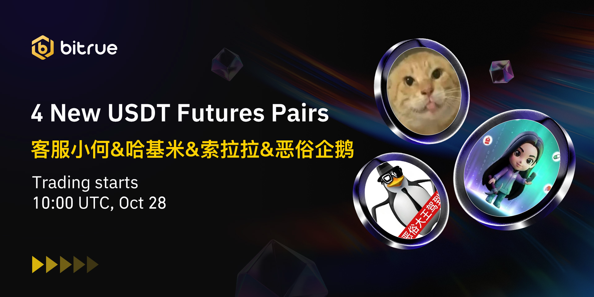 Bitrue Futures Will List 4 New USDT-Based Perpetual Futures Pairs ...